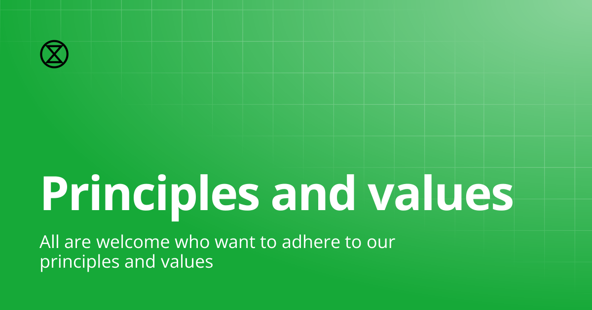 Principles and values | XR Belgium