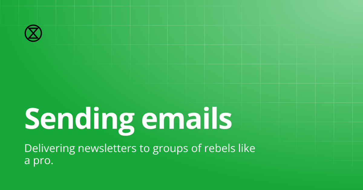 Sending emails | XR Belgium